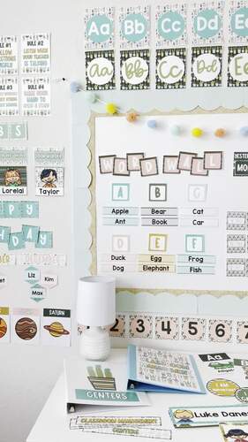 Plant Theme Classroom Decor Bundle | Editable Classroom Transformation