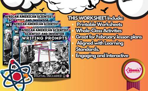African American Inventors and Scientist Day Prompt Writing 3rd,4th,5th ...
