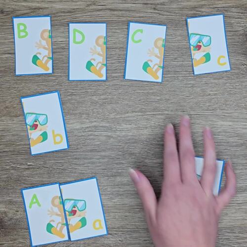 Summer ABC Letter Match Puzzles by HH Fun and Learning | TPT