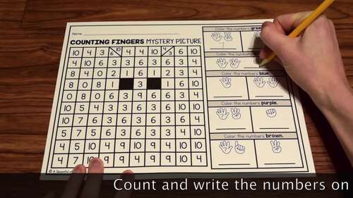 Counting to 10 Mystery Pictures by A Spoonful of Learning | TPT