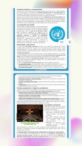 Naciones Unidas LECTURA | United Nations History Spanish Reading ...