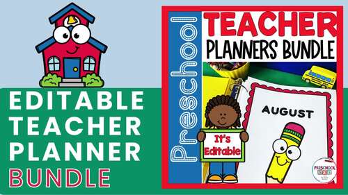 Preschool Teacher Planners Bundle by Preschool SOS | TPT