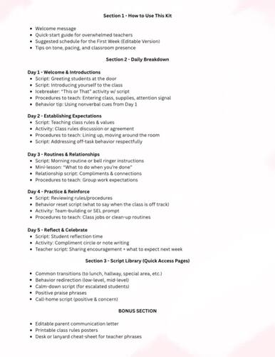 Confident Classrooms - First week scripts, lesson plans, activities for ...