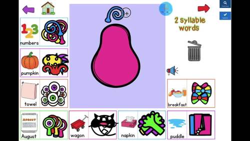 Multisyllabic Words GAME - Build a Monster - Speech Therapy | TPT