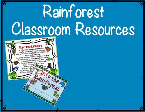 Rainforest Themed Unit: Literacy & Math Centers & Activities | TPT
