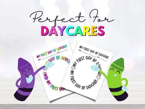 My First Day Of Daycare Handprint Art | First Day Keepsake | Handprint ...