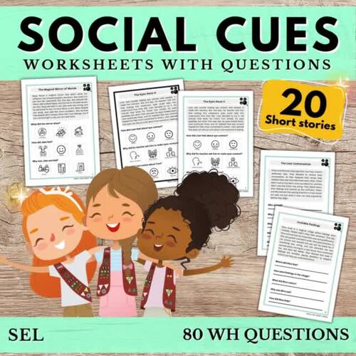 Social Cues / Tone Of Voice Stories W/ Questions Worksheets Autism ...