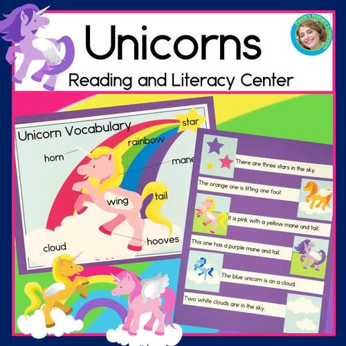Unicorn Sentence Picture Match | Reading Comprehension and Writing Center