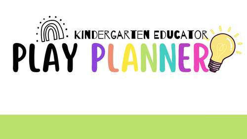 The Play Planner: Kindergarten Digital Teacher Planner Notion Template