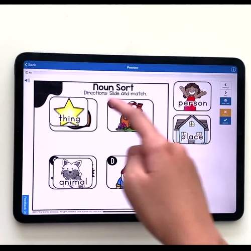 Digital Kindergarten, 1st Grade & 2nd Grade Grammar Games Boom Cards ...