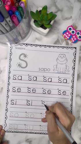 Trace Syllables in Spanish | Trazo de Sílabas | Las silabas | El alfabeto