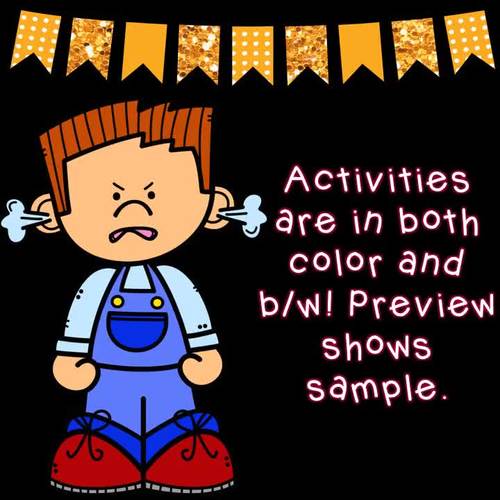 My Mouth is a Volcano! Character Traits Activities - Back to School
