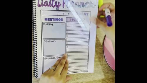 Daily To Do List for Teacher Organization 16 Options in Color Black and ...