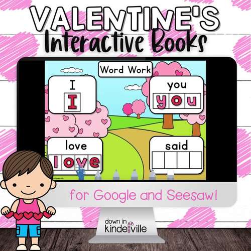 Digital Books Emergent Readers: Valentine Distance Learning Google Seesaw