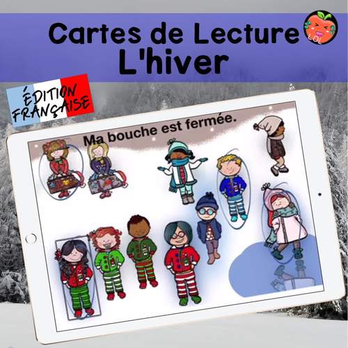 Cartes Boom | L'hiver | Un jeu de compréhension de lecture | TPT