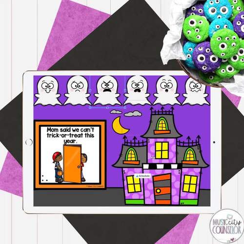 Halloween Feelings Emotions Counseling & SEL Game, In-Person & Digital ...