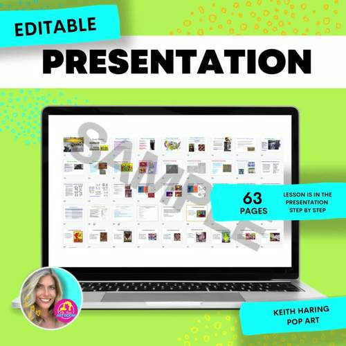 Keith Haring POP ART Lesson 6, presentation, and handout -ZIP file Download