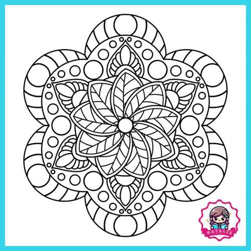 Mandala Line Art Clipart Set #3 for Creative Classrooms | Commercial Use