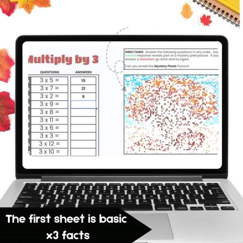 Pixel Art Math Multiplication Practice Multiplying by 10 100 1000 Fact ...