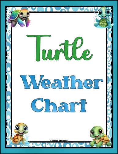Turtle Weather Display by Cindy's Treasures | TPT