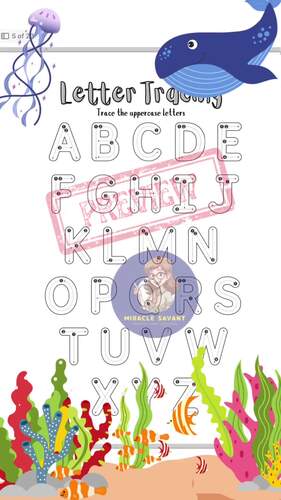 Undersea activities 1 | Cut/Paste, Trace, Count & Color 1-20 | Pre-K ...