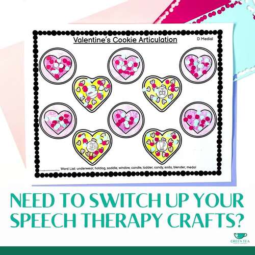 Valentine’s Day Speech Therapy Craft - Articulation & Language Activity ...