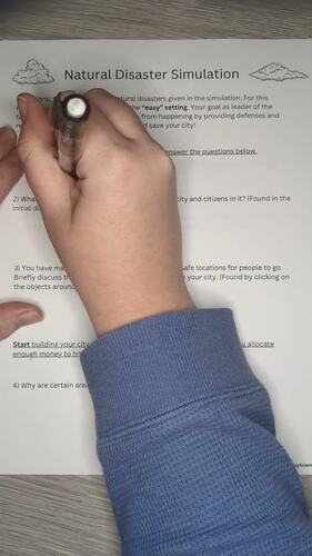 Natural Disasters Simulation Game Activity - Middle School ...
