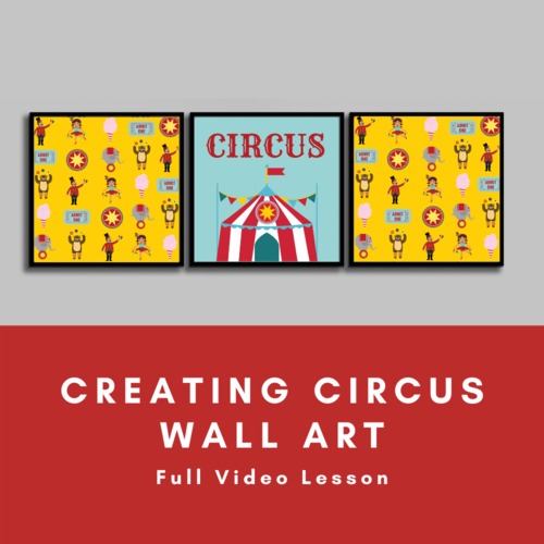 Graphic Design For Beginners: Creating Circus Wall by Jenny Marie