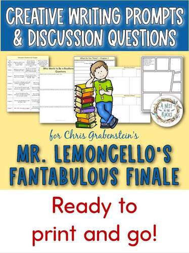 Creative Writing & Discussion Prompts for Mr. Lemoncello's Fantabulous ...