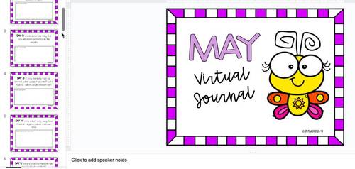 FULL YEAR Digital Writing Journal | 300 Digital Writing Prompts by ...