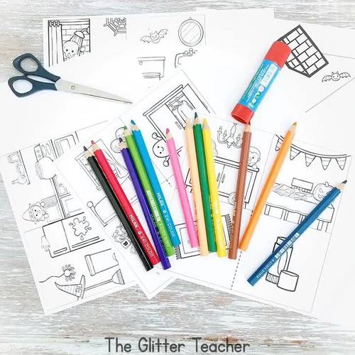 [CRAFT] Halloween Pop-up House by Glitter Teacher | TPT