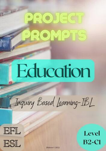 Education: Project Prompts (IBL) by Josephine's EFL Classroom | TPT