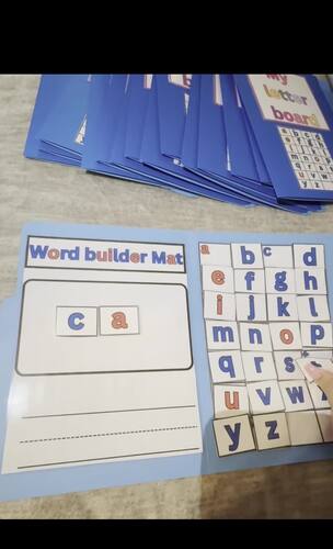My Letter Board Folder- Word builder Mat- Word Writing Practice | TPT