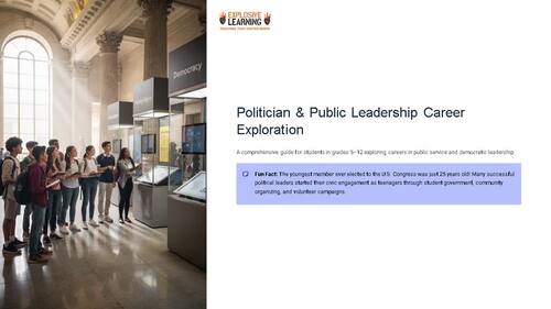 Politician Public Leadership Career Exploration 101 Role Skills Salary...