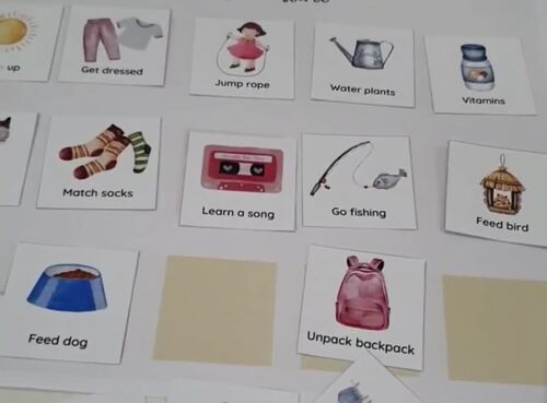 400 Kids Routine Cards & Charts, Printable Routine Chart, Visual ...