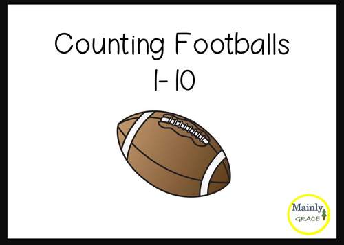 Sports Counting: Footballs 1-10 Digital Activity - BOOM CARDS™ by ...