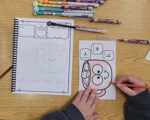 Benchmark Advance High Frequency Words Morning Work Booklet - January ...