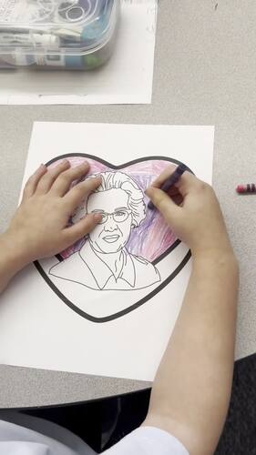 Black History Month Coloring Pages Project, Valentine's Day, Historical ...