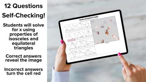 Solving Isosceles and Equilateral Triangles Self-Checking Digital Activity