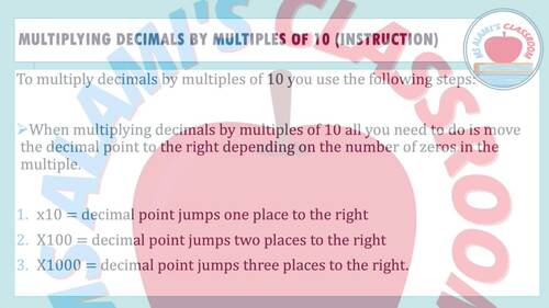 Multiplying and Dividing Decimals with Word Problems PowerPoint™