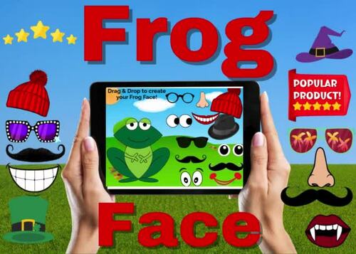 Frog Face Create It Boom Cards™ Leap Year Frogs Activity by ...