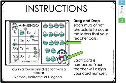 Winter Alphabet Fluency Digital Bingo Game Boom Cards™ | Uppercase ...