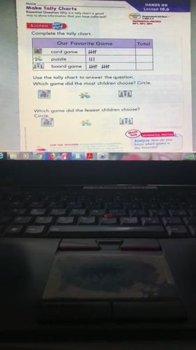 Go Math Grade 1 Chapter 10 Lesson 6 Make Tally Charts | TPT