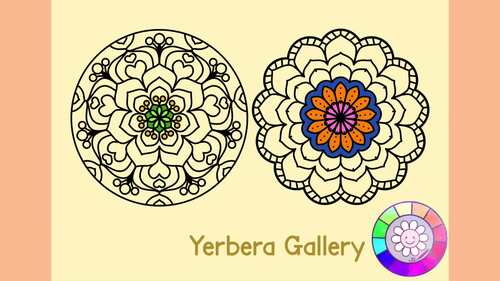Mandala House Seventeen || Coloring and Note by Coloring picture by Yerbera
