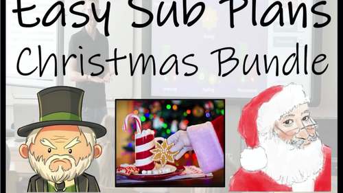 Emergency Sub Plans | Christmas Bundle | 3rd Grade & 4th Grade | TPT