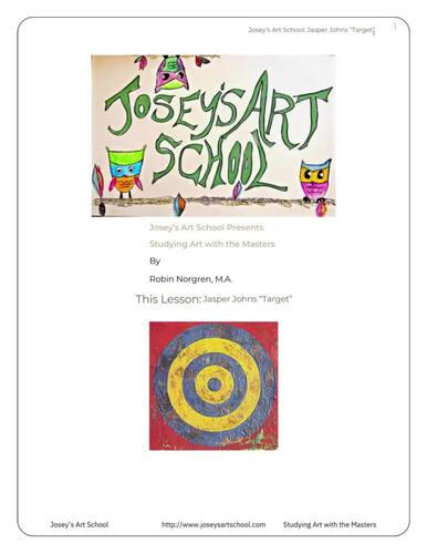 Jasper Johns Art Lesson Target K-4th Contemporary Art History Project
