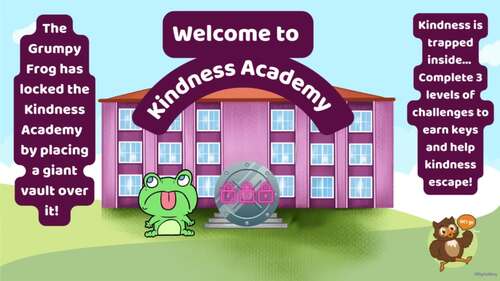 Kindness Digital Escape Room – SEL Adventure for Kindergarden - Grade 2