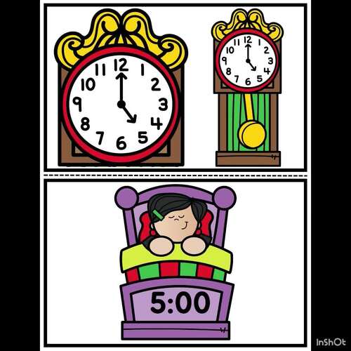 Christmas Telling Time Bundle | Hour & Half Hour Matching Cards | TPT