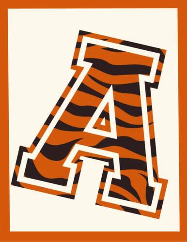 VARSITY Letters - Tiger Mascot Bulletin Board n Door Decoration ...
