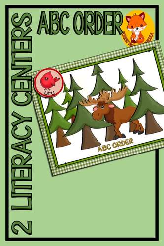 SYLLABLE SORTS ABC ORDER Forest Theme Literacy Centers Differentiated